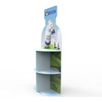 China PVC Floor To Floor Display Rack Store Display Stand For Alcohol And Health Products for sale