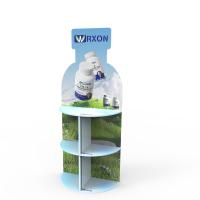 China PVC Floor To Floor Display Rack Store Display Stand For Alcohol And Health Products for sale