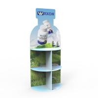 China PVC Floor To Floor Display Rack Store Display Stand For Alcohol And Health Products for sale