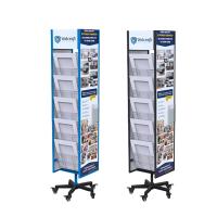 China Bevis Polish Customizable Floor Standing Metal Ceramic Tiles Display Racks For Supermarket Product for sale