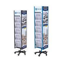 China Bevis Polish Customizable Floor Standing Metal Ceramic Tiles Display Racks For Supermarket Product for sale