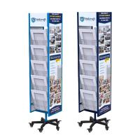 China Bevis Polish Customizable Floor Standing Metal Ceramic Tiles Display Racks For Supermarket Product for sale
