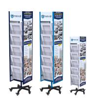 China Bevis Polish Customizable Floor Standing Metal Ceramic Tiles Display Racks For Supermarket Product for sale