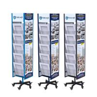 China Bevis Polish Customizable Floor Standing Metal Ceramic Tiles Display Racks For Supermarket Product for sale