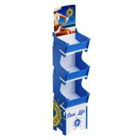 China Customizable Carton-Packed Floor Display Stand for Plywood Wood Skincare Products and Baby Sunscreen for Retail Stores for sale