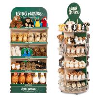 China Customizable Movable and Rotating Wooden Display Racks for Plywood Toy Stand for Retail Stores Supermarkets Toy Stores for sale
