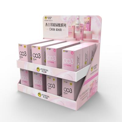 China Customized Cardboard Condom Tabletop Display Rack 24-Hour Free Design Wholesale For Supermarkets for sale