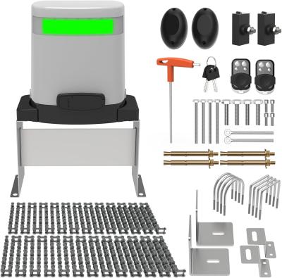 China Chain Drive Sliding Gate Opener Solar Powered WiFi Control Backup Battery for sale