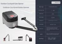 China Heavy-duty Side Mount Swing Gate Opener with DC Brushless Motor and Bluetooth Debugging for sale