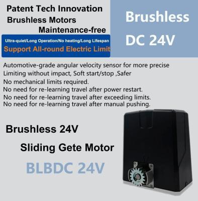 China Automatic Sliding Gate Motor with 24V BLDC Brushless Motor Electronic Limit Control for 24/7 Continuous Operation for sale