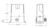 China Ultra Quiet DC Sliding Gate Motor with 6000kg Load Capacity and Anti-Collision Function for sale