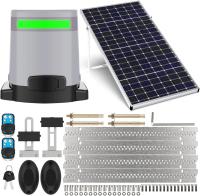 China Heavy Duty Solar Electric Gate Opener with 600kg Max Gate Weight DC24V Intelligent Control and Built-in 4.4Ah Lithium Battery for sale