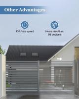 China Remote Control AC Sliding Gate Motor with 370W/550W/750W/1200W Motor Power and 12M/MIN Running Speed IP65 Waterproof for sale