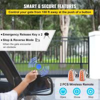 China IP65 Waterproof Automatic Sliding Gate Motor with 600kg Max Gate Weight and 12m/min Load Speed for sale