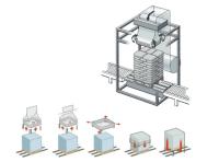 China Industrial Automatic Film Wrapping Machine With Cold Stretching Mechanism for sale