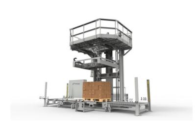 China Cold Stretch Film Wrapping Machine Top Hooding Vacuum / Mechanical Film Opening for sale