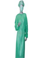 China Waterproof Medical Isolation Gowns With PE Coating Non Woven Material for sale