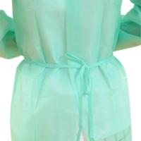 China Non Woven Disposable Medical Gowns With 18-40g/M2 Weight Free Samples for sale