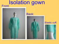 China Hospital Disposable Medical Gowns SMS PP Material With Round Neck for sale