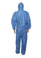 China Germ Free Hooded Disposable Work Suits With SGS ISO9001 TUV Approved for sale
