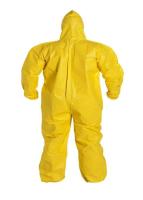 China Type 5 / 6 Disposable Dust Suits , Disposable Work Overalls With Hood And Boots for sale