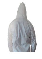 China White Color Disposable Coverall Suit Dry Particulates And Limiting Liquid for sale