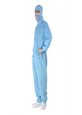 China Dustproof Decorating Blue Isolation Gowns Medical Clothing With Ultrasonic Seams for sale