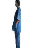China Long / Short Sleeves Disposable Coverall Suit Dust Proof With Free Sample for sale