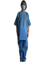 China Long / Short Sleeves Disposable Coverall Suit Dust Proof With Free Sample for sale