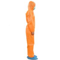 China Pp / Sms / Sf Disposable Orange Coveralls For Health Care Free Sample Available for sale