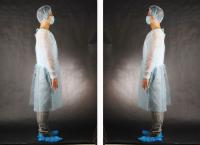 China Medical White Protective Coveralls , Disposable White Painters Overalls for sale