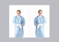 China OEM ODM Blue Color Disposable Doctor Gown Anti Static ISO CE Approved for sale