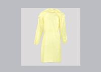 China Yellow / Blue Color Medical Isolation Gowns Air Permeable For Clinic for sale