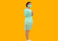 China Customized Disposable Medical Gowns With SBPP Coated PE Film Material for sale
