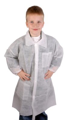 China Outwear Disposable Plastic Lab Coats No Stimulus To Skin For Outdoor for sale