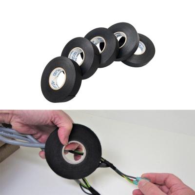 China Automotive Cloth Wire Harness Tape , Acrylates Copolymer Black Cloth Electrical Tape for sale