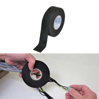 China 19mm Fleece Wiring Tape , Automotive Friction Tape For Wiring Harness 25M Length for sale