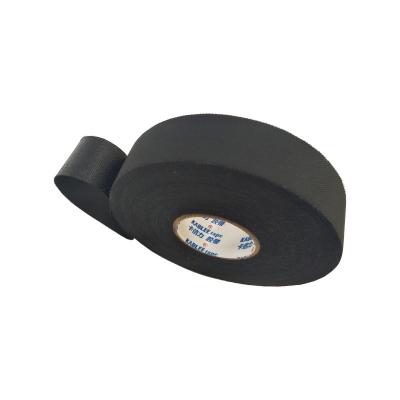 China Black Automotive Adhesive Tape , Car Wiring Loom Tape 0.35mm Thickness Multipurpose for sale
