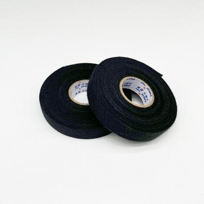 China Full Black T58 Non-woven Fabric Material Fleece Wiring Tape For Wire Harness Cable Tensile Strength for sale