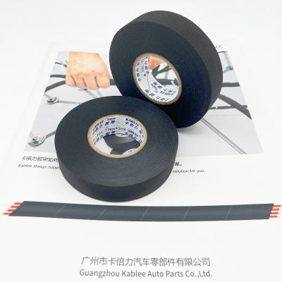 China T01 Black Color PET Fabric Cloth Wire Harness Tape for Adhesive and Easy Wire Protection for sale