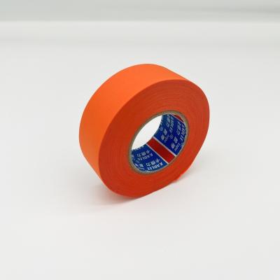 China Automotive Wire Harness Cloth Tape Adhesive PET Material Orange Color for sale