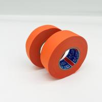 China PET Material Orange Color Acrylic Adhesive Cloth Tape Wrapping Automotive Wire Harness for sale