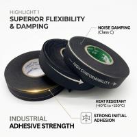 China 38mm x 25m Soft Fleece Wiring Harness Tape Noise Damping Strong Adhesion KBL-T02 for sale