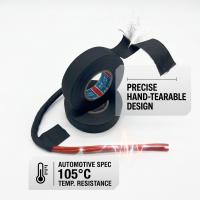 China Automotive Cloth Wire Harness Tape Low VOC Low Odor Custom Width Hand Tearable 105C for sale