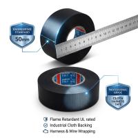 China Automotive Cloth Wire Harness Tape Low VOC Low Odor 50mm x 25m Flame Retardant for sale