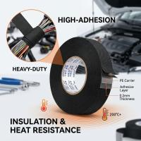 China Automotive Adhesive Tape 0.2mm Heavy Duty Wire Harness Protection with Noise Reduction Self-Extinguishing for sale