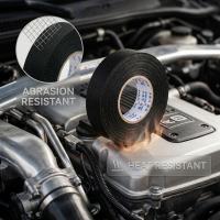 China Automotive Adhesive Tape 0.13mm Engine Bay Wire Harness Wrap Heat Resistant for Noise Reduction Self-Extinguishing for sale