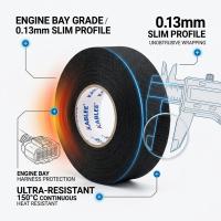 China Automotive Adhesive Tape 0.13mm Engine Bay Wire Harness Wrap Heat Resistant for Noise Reduction Self-Extinguishing for sale