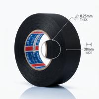 China Automotive Adhesive Tape 0.25mm Heavy Duty Wire Harness Protection 38mm Wide Abrasion Resistant for Chassis Wiring for sale