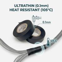 China 0.1mm Black Insulation PVC Tape 105C Heat Resistant for Automotive Wire Harness Wrapping for sale